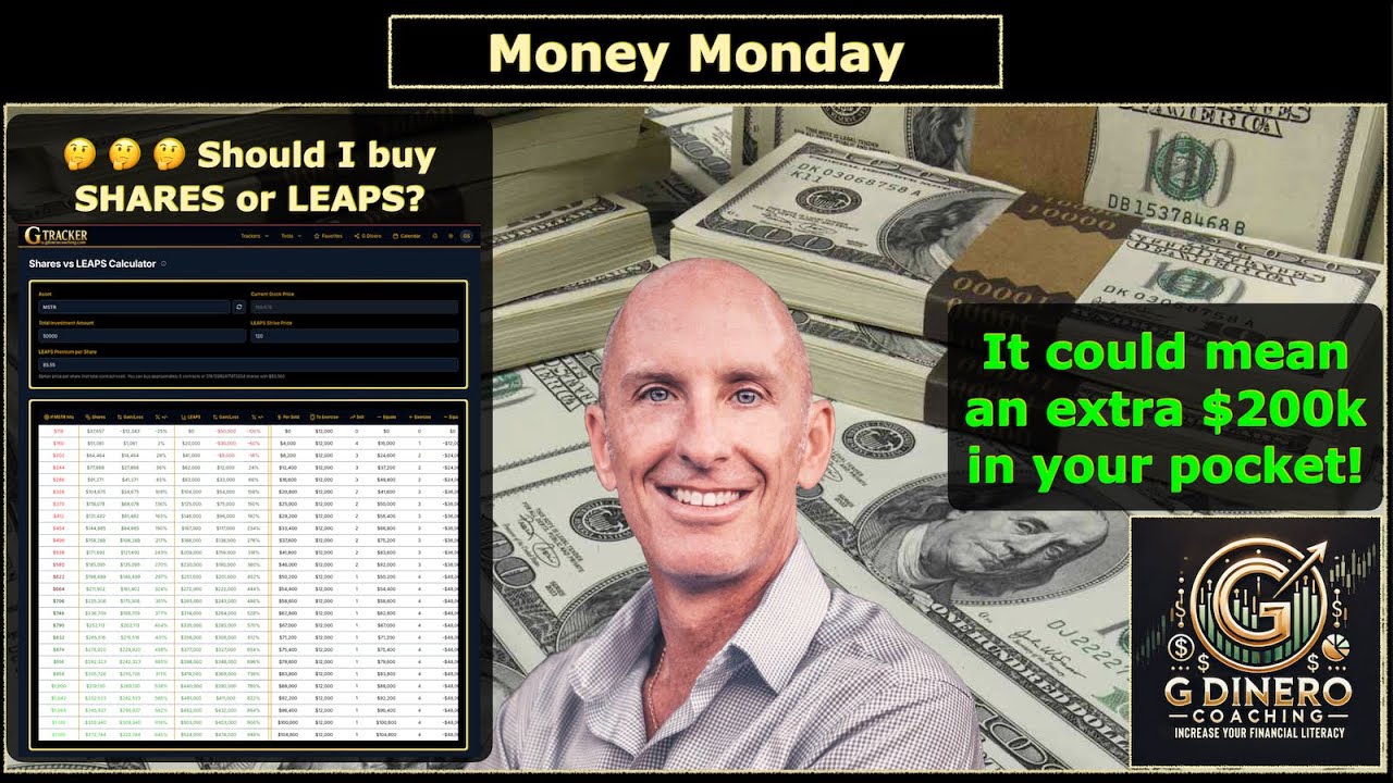 📈 Shares or LEAPS? Here's how to make $200k more! 💰 → 🤑 Money Monday 💵 ...