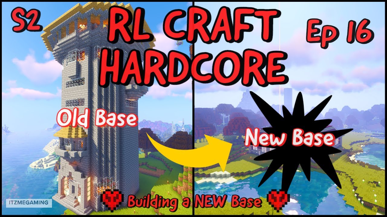 Building a NEW Base - RLCraft Hardcore S2E16 (Minecraft 1.12) - YouTube