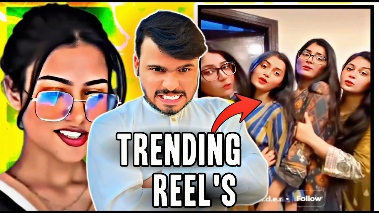 Crazy Reactions to Trending Instagram Reels of Girls 😂 #malikimran ...