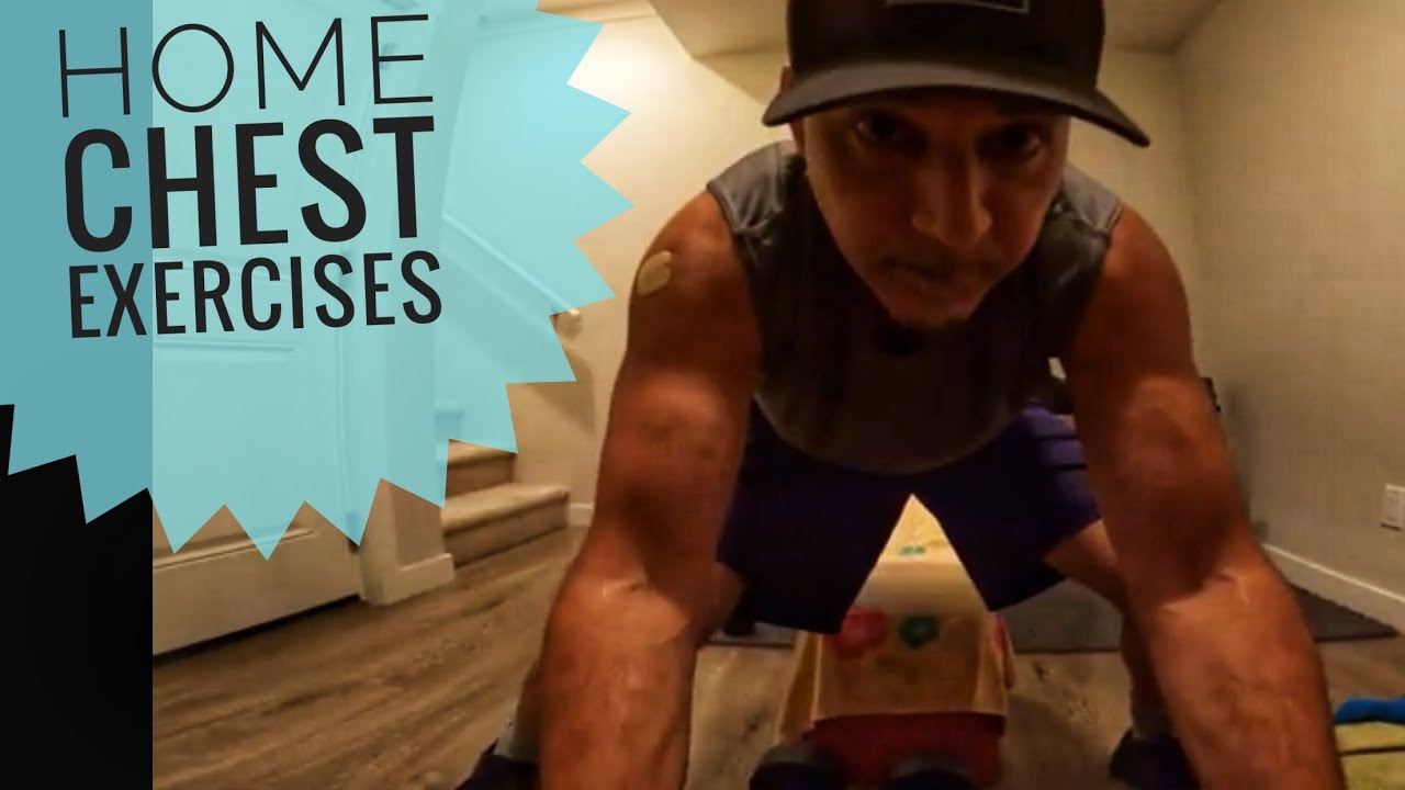 Chest exercises at home gym - YouTube
