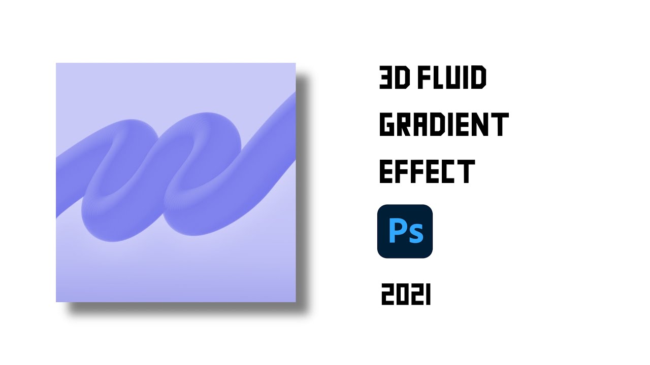 Quick Photoshop Tutorial: 3D Fluid Gradient Effect - YouTube