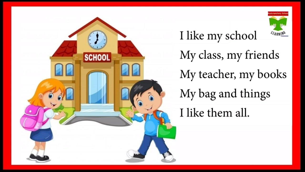 I like my school... song/ unit-10 - YouTube