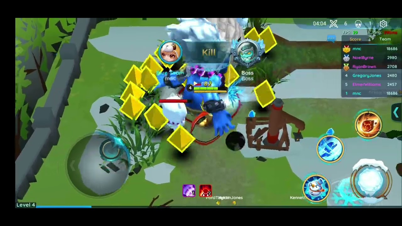 zuki moba gameplay. conflict(team battle) with boss fight - YouTube