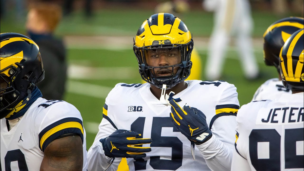 Michigan DL Christopher Hinton Official Sophomore Year Highlights - YouTube