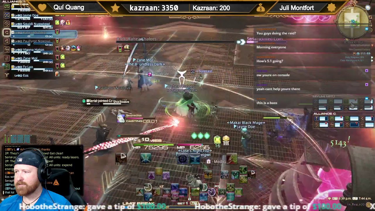 FFXIV NieR Copied Factory Raid First Boss Clear | Sloppy - YouTube