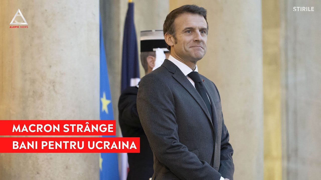 Eveniment la Paris: Macron strânge bani pentru Ucraina - YouTube