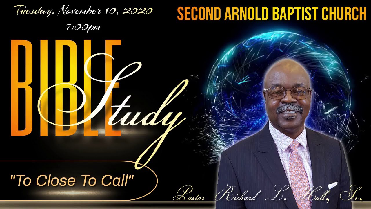 TOO CLOSE TO CALL || Pastor Richard L. Hall, Sr. (Tuesday, November 10 ...