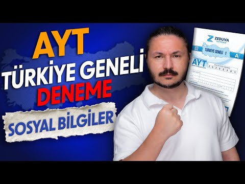 AYT COĞRAFYA TÜRKİYE GENELİ DENEME ÇÖZÜMÜ | ZEDUVA