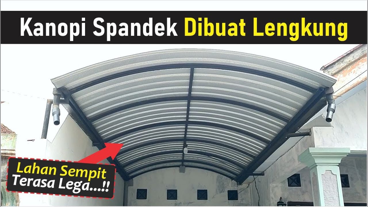 KANOPI SPANDEX MELENGKUNG - CARA ROLL SPANDEX LENGKUNG - RUMAHNESIA ...