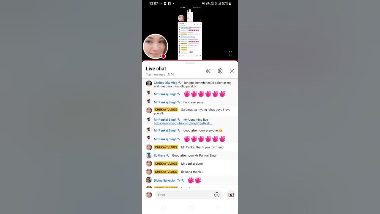 CHEKAY VLOGS is live Good morning everyone...tamsak lang sapat na.... - YouTube