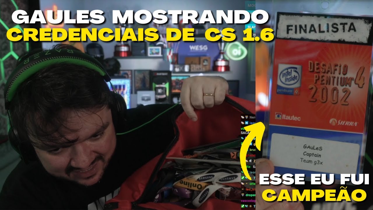 Gaules mostrando CREDENCIAIS dos Camps de CS 1.6 - YouTube