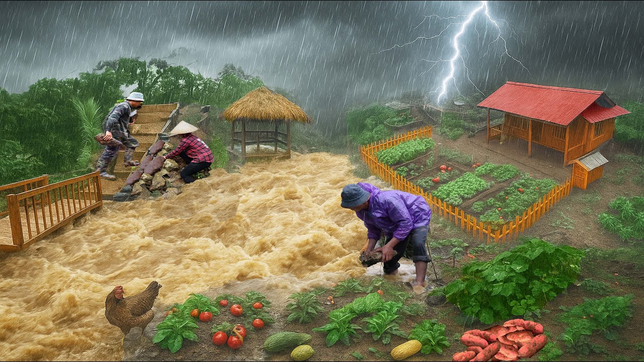 Rebuilding the Farm After a Natural Disaster | Harversting, Cooking ...