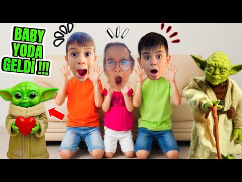 EMİR BABY YODA TEYZE EVİNE GİRDİ !! GECE GİZLİ KORKUTTU !!@KuzeyElif @KuzeyOyun @ELİFOYUNDAA 