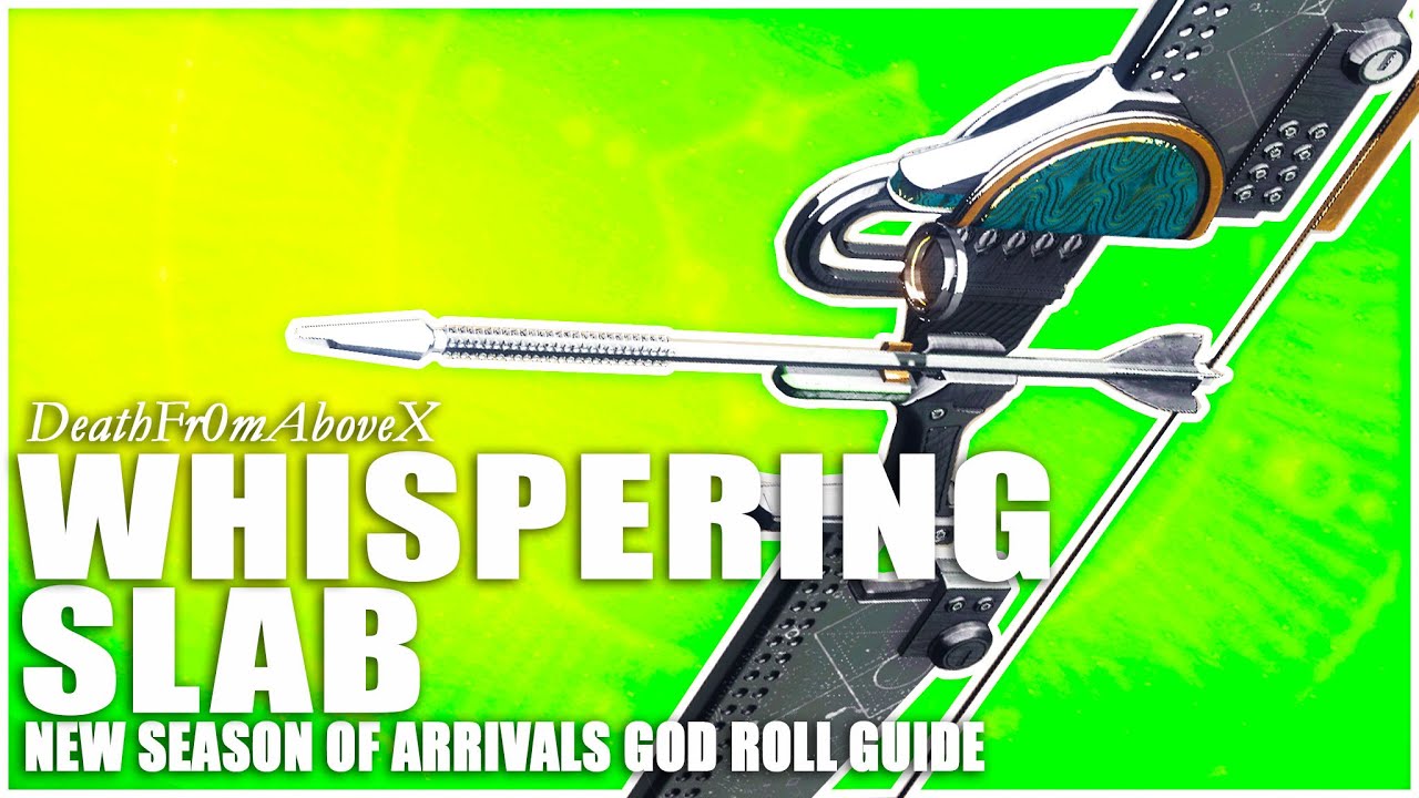 Whispering Slab Combat Bow God Roll Guide - Destiny 2 - YouTube