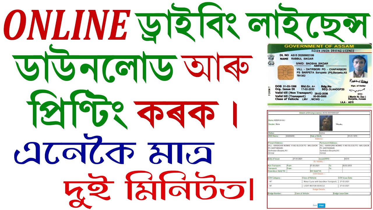 Download And Print Driving Licence Online In Assamese download-and-print-driving-licence-online-in-assamese