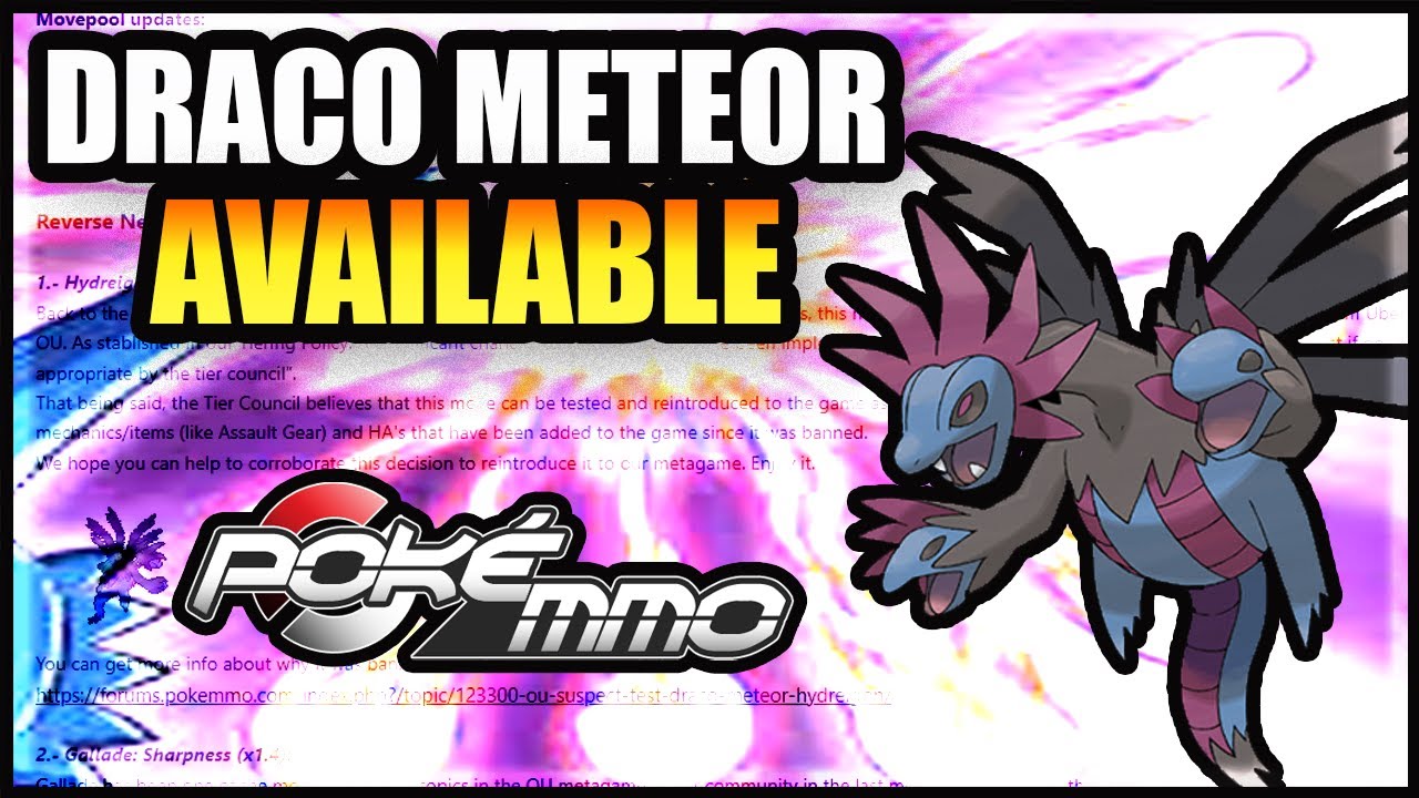 Draco Meteor + Hydreigon: Unstoppable in PokeMMO? | The Meta-Changing ...