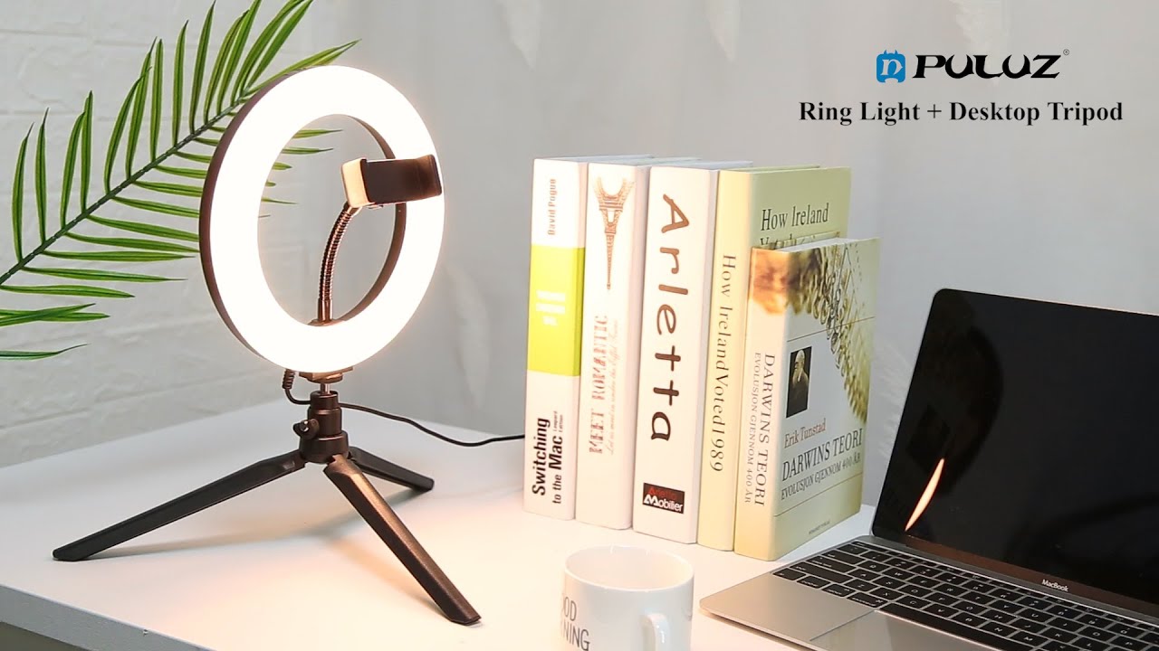 Ring Light + Desktop Tripod Mount - YouTube