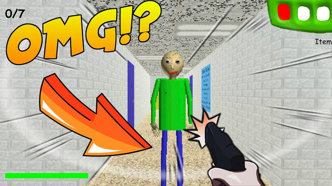 WE GOT A GUN IN BALDI'S BASICS! | Baldi's Basics Mobile RIP OFF - YouTube