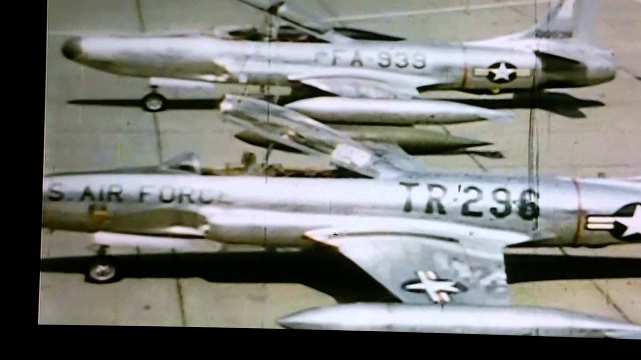F -94c's in Flight - YouTube