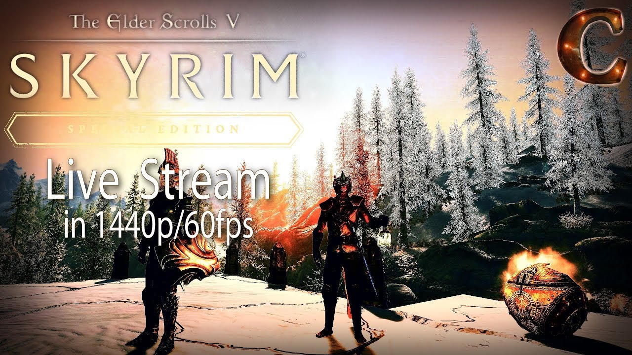 Skyrim Special Edition Live Stream: Rjorn's Drum / Meridia's Beacon ...