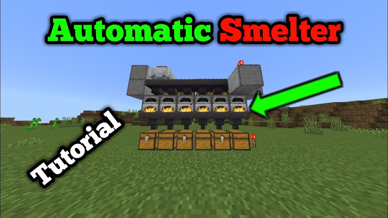 How to make a AUTO SMELTER in Minecraft - YouTube