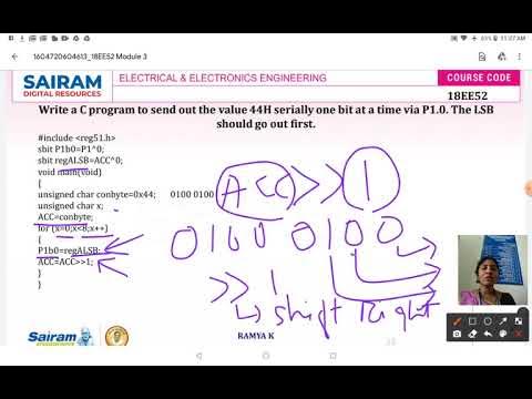 Lecture Video8 18EE52 Module 3 Data Serialization, Programs Ramya K - YouTube