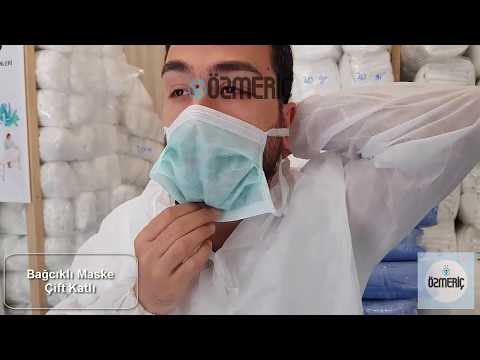 Bağcıklı Maske, Cerrahi Maske, Doktor Maskesi, Ameliyat Maskesi