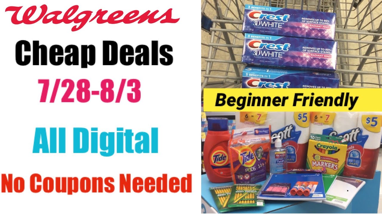 Easy Walgreens Deals 7/28-8/3| Beginner Deals | Cheap Coupon Deals ...