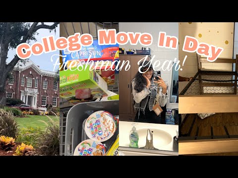 COLLEGE MOVE IN DAY VLOG 2022| First Week | BCU Freshman | Shopping ...