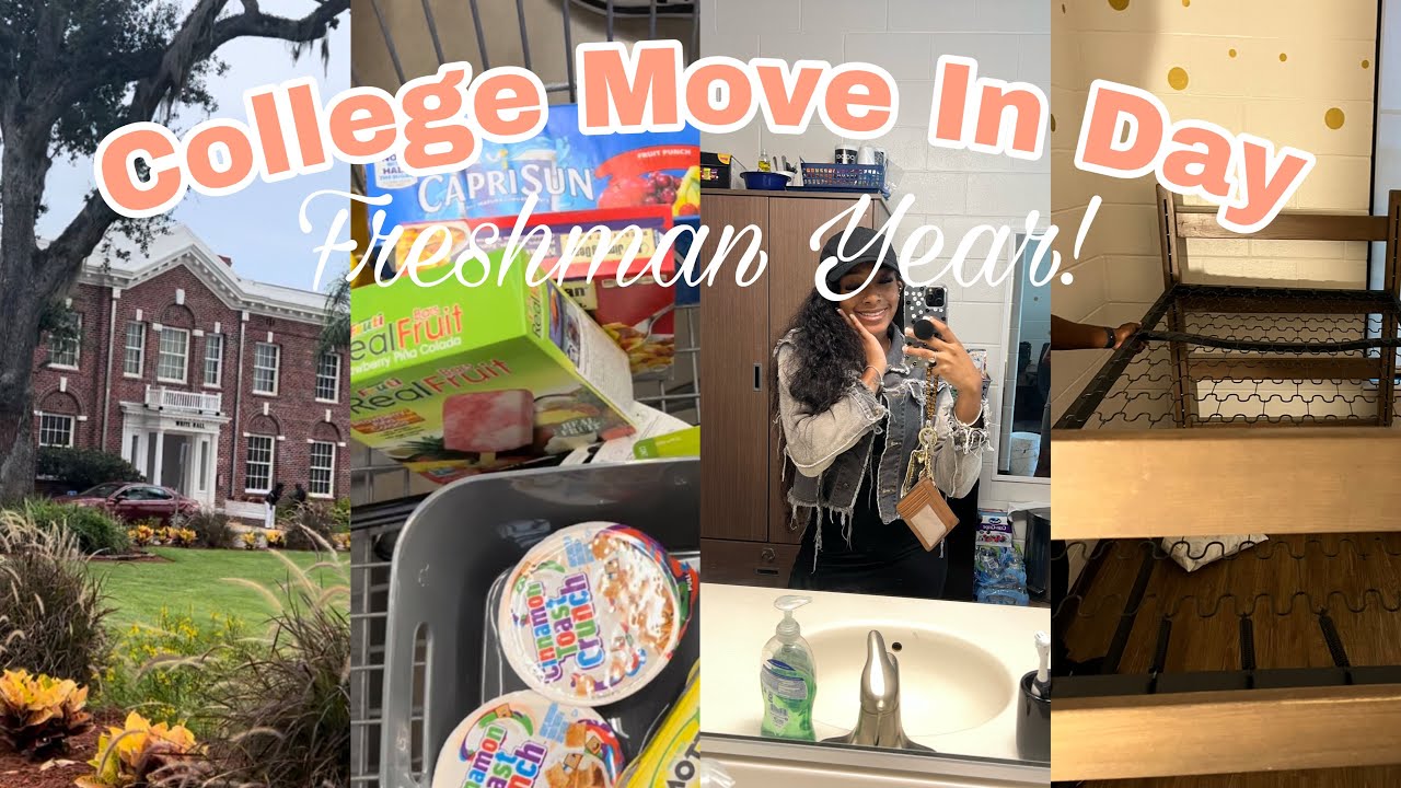 COLLEGE MOVE IN DAY VLOG 2022| First Week | BCU Freshman | Shopping ...