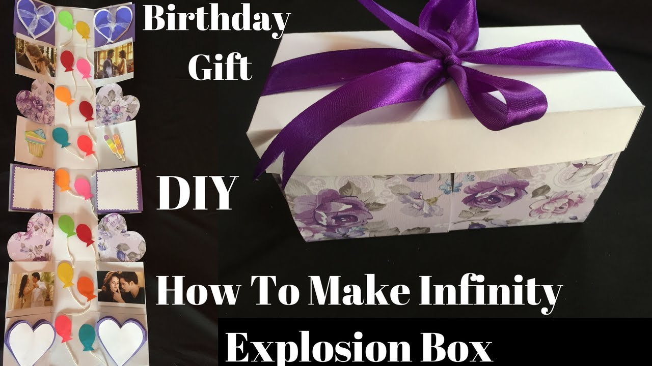 How to make never ending birthday box | Birthday never ending card ...