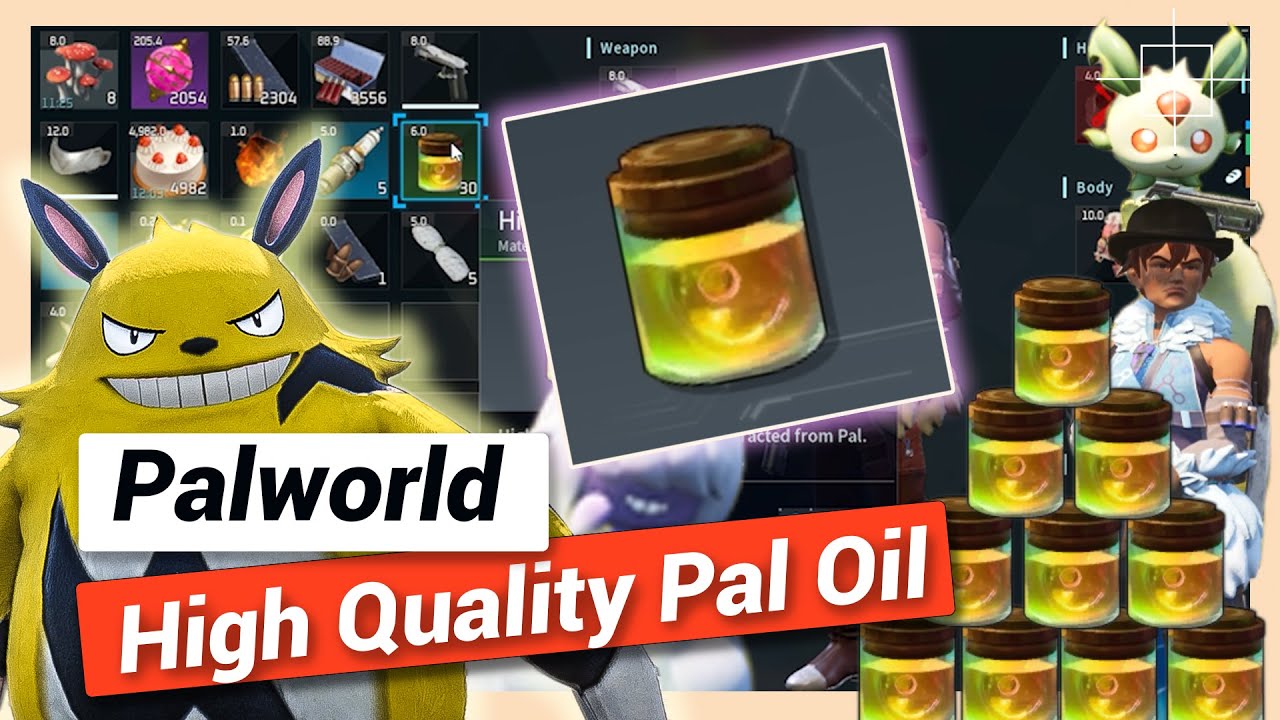 How to Get High Quality Pal Oil (Easy Farming) in Palworld - YouTube
