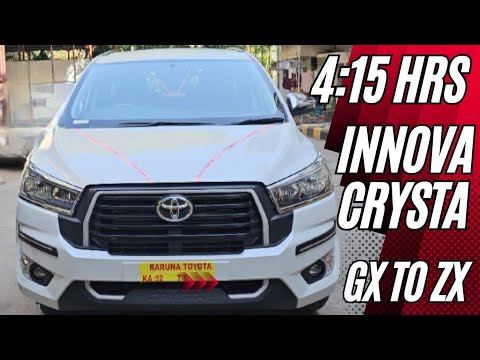 INNOVA CRYSTA GX FROM RAICHUR MODIFIED TO ZX IN 4:15HRS! QUALITY, SPEED ...