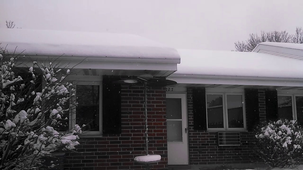 Fanimation Torrento Outdoor Pedestal Ceiling Fan in the snow! - YouTube