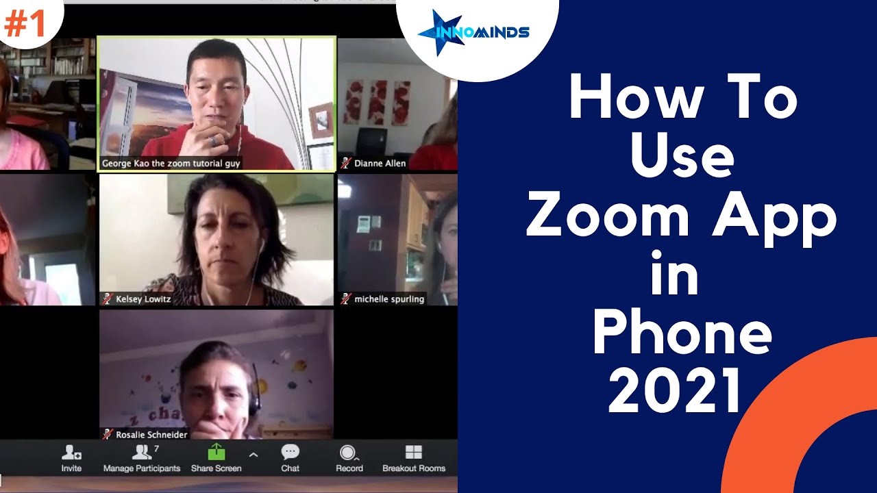 Zoom app tutorial for Phone 📱 for teachers, students and professionals ...