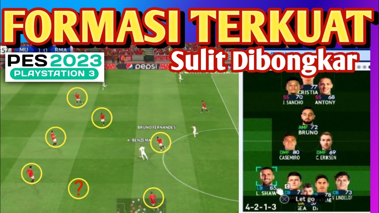 Formasi Sulit jebol !! PES PlayStation 3 - YouTube