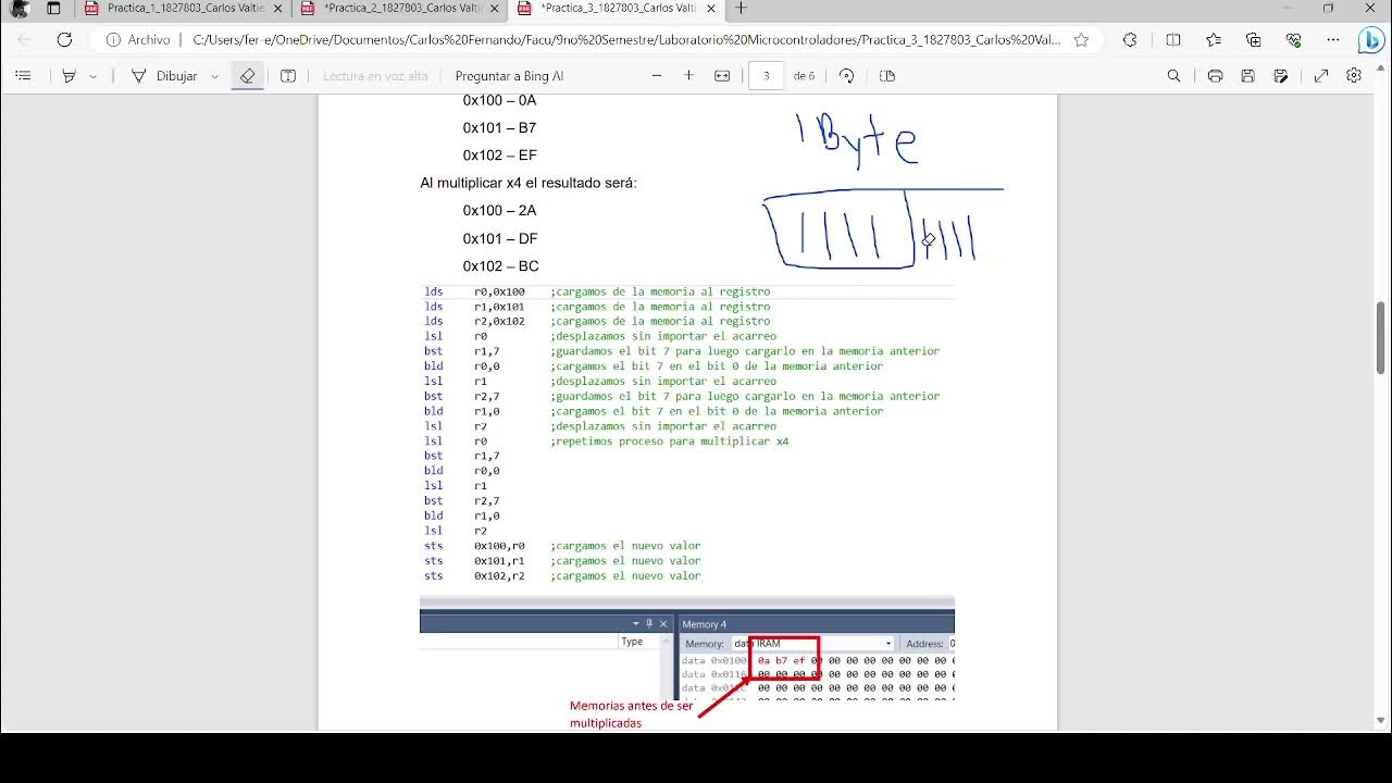 Práctica 3 Laboratorio de Microcontroladores ATMEGA328P / MICROCHIP STUDIO - YouTube