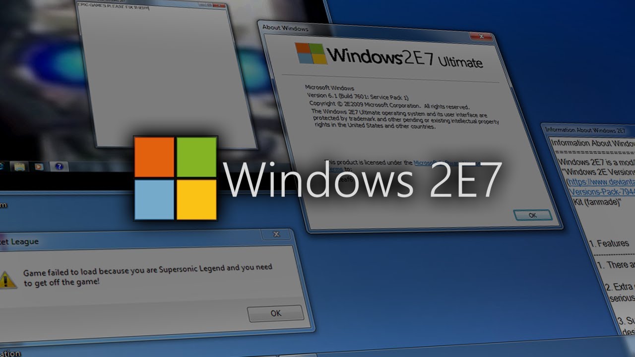 Windows 2E7 RTM - YouTube
