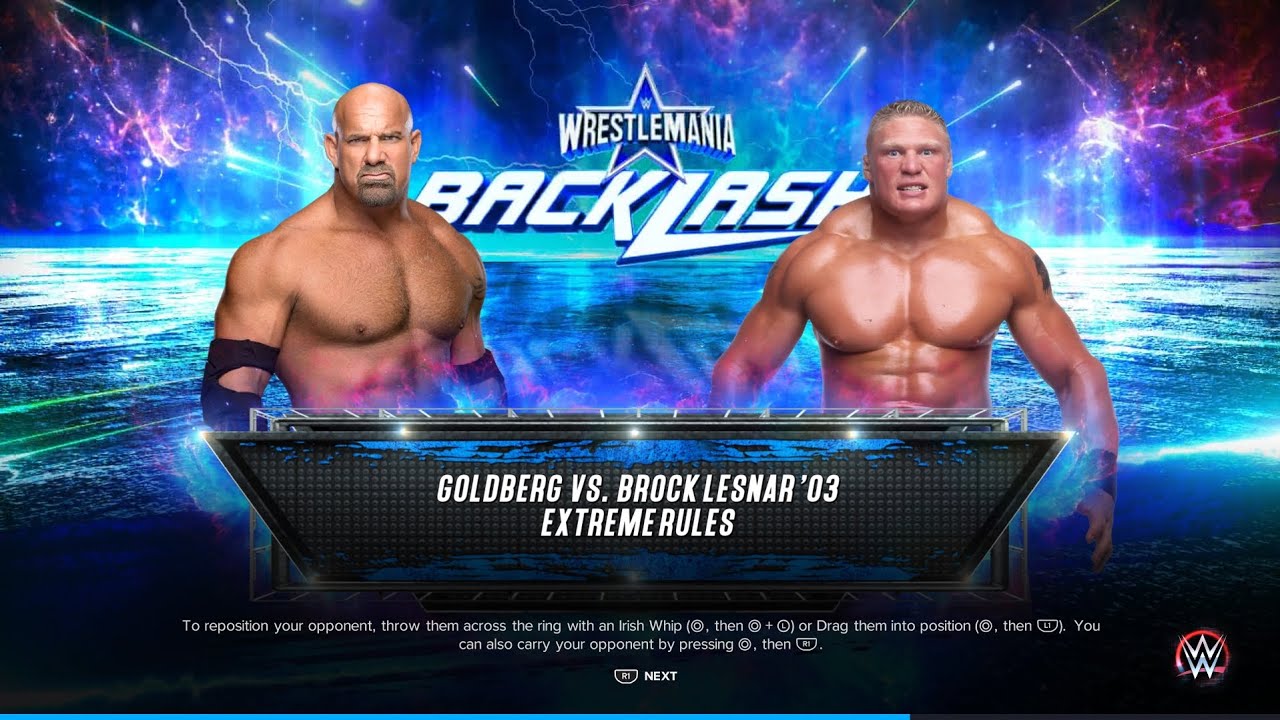 Wwe 2k23 Ps5 Goldberg Vs Brock Lesnar 03 Youtube