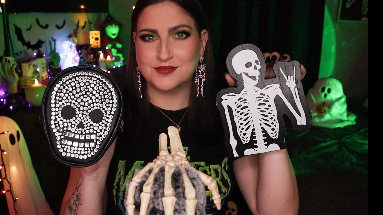 ASMR Skeleton Themed Triggers 💀 - YouTube