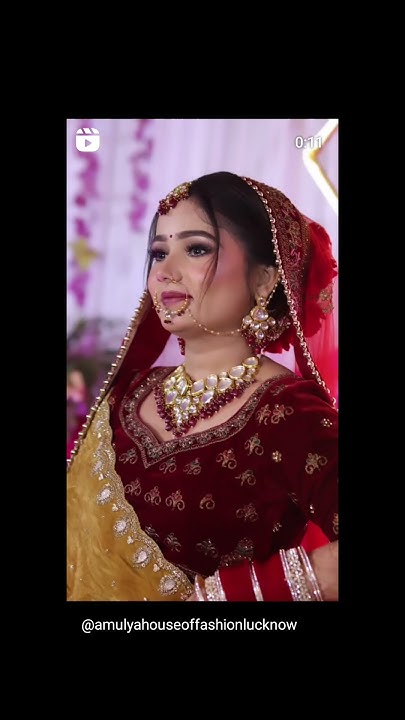 book ur bridal makeup #amulya makeup studio And academy Lucknow - YouTube