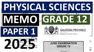 Physical Sciences Paper 1 Preparatory Exam 2025 Grade 12 Prelim Physical Sciences Thundereduc ...