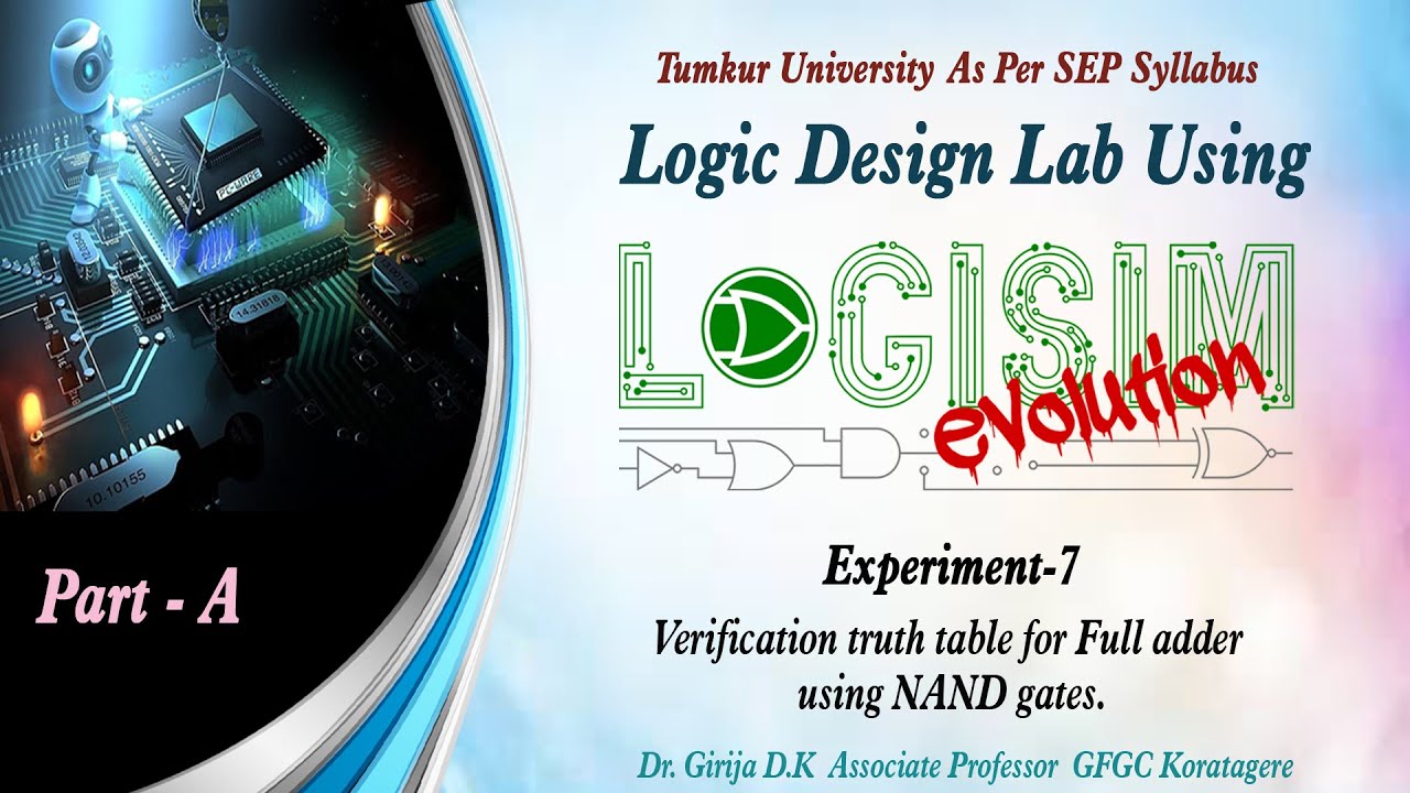 Logic Design Lab Prog 7 - YouTube