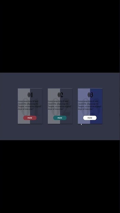 card hover animation using HTML5 CSS3 - YouTube