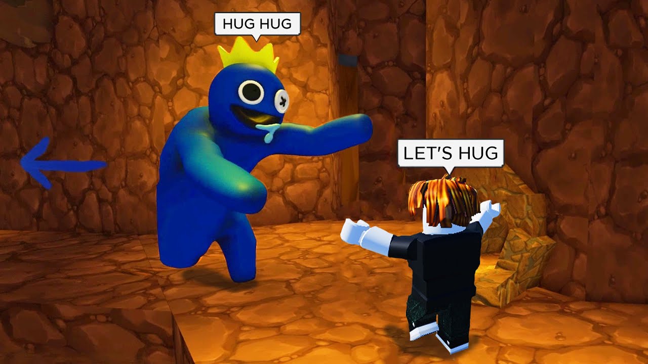 ROBLOX Rainbow Friends FUNNY MOMENTS (BLUE WANT HUG) - YouTube