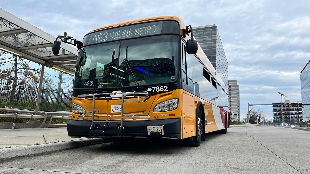 Fairfax Connector 2021 New Flyer XD40 7862 on Route 463 - YouTube