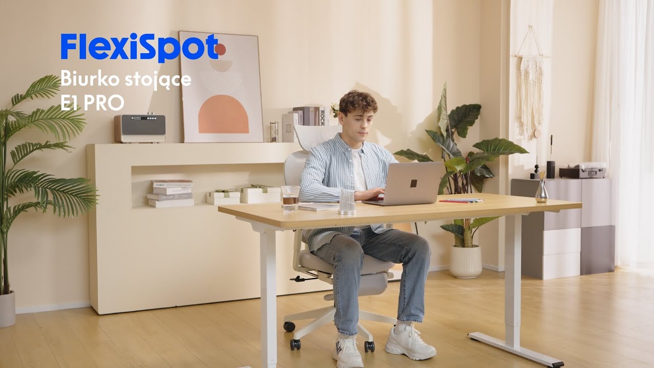 Odkryj Zalety FlexiSpot E1 Pro | Nowoczesne Biurko Regulowane - YouTube