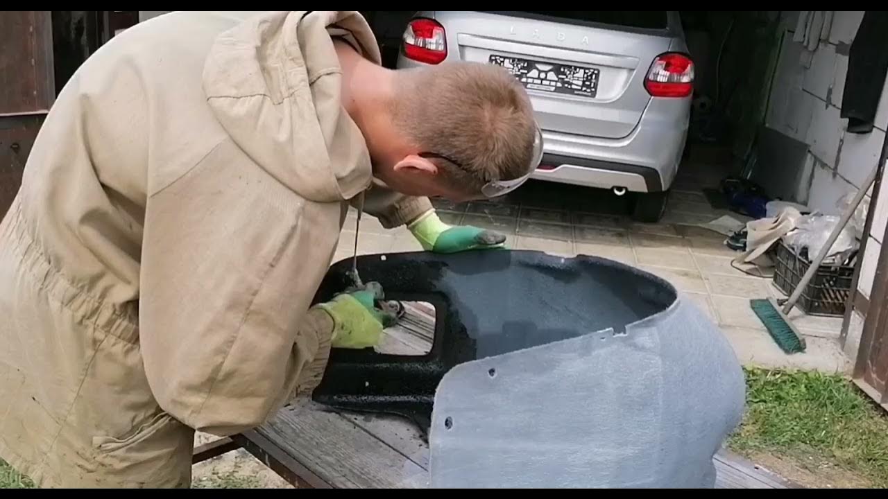 Лада Гранта. Изюминка АвтоВАЗа - фетровые подкрылки. Антикор жидкими ...