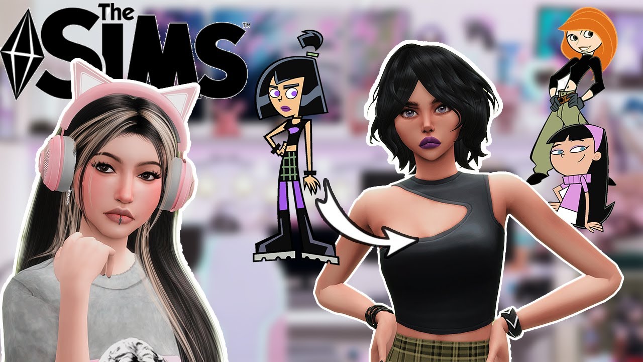 CARTOON Charaktere als SIMS! Sims 4 cas challenge - YouTube