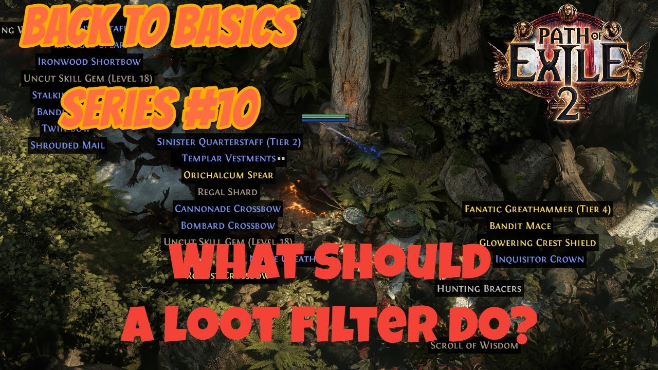 [PoE2] What should a Loot Filter do? - YouTube